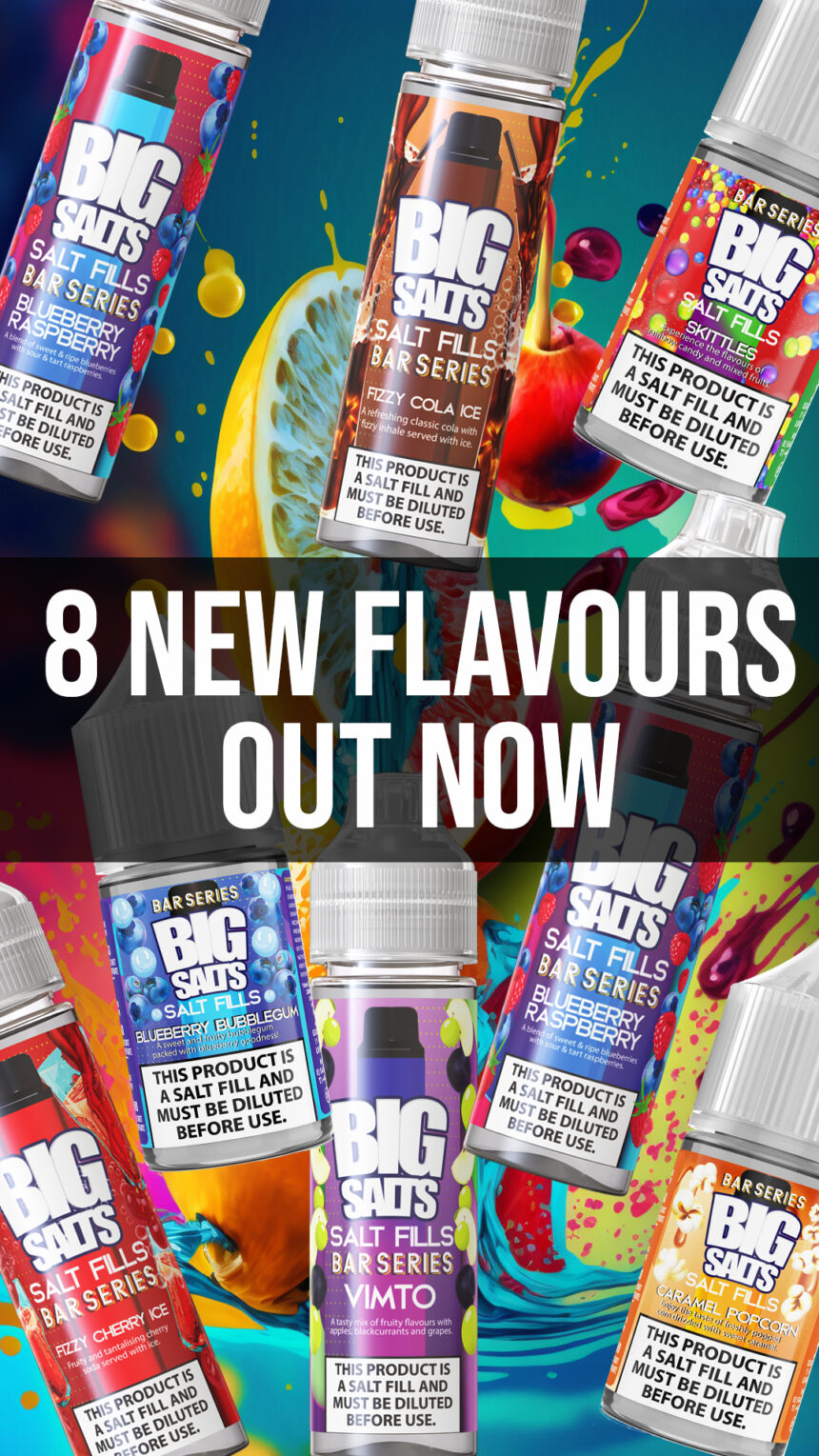Home - BIG SALTS - The Worlds First Salt Fill E-Liquid.